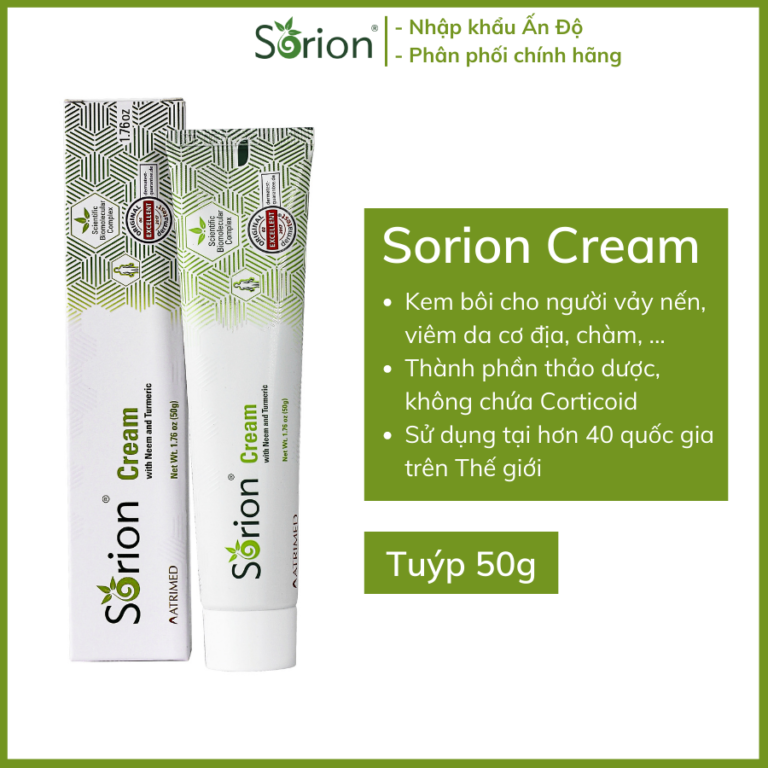 Sorion Cream - Kem thảo được cho người vảy nến, viêm da cơ địa, chàm
